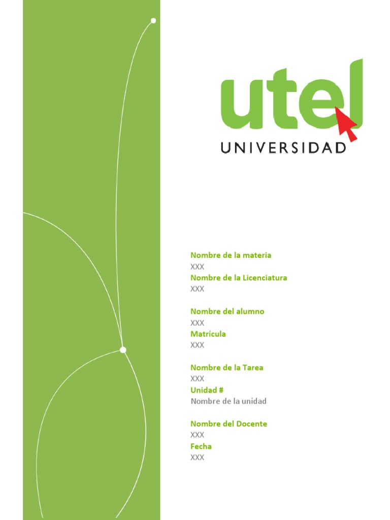 Formato UTEL para Tareas Académicas | PDF | Informática