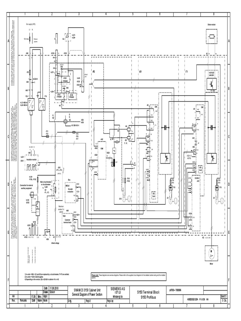 Ext. Supply (UPS) L1 N: General Diagram of Power Section | PDF ...