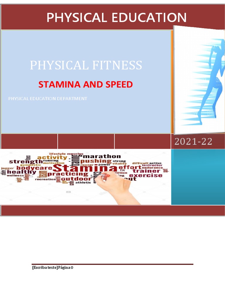 Physical Education Guide On Stamina And Speed Training Pdf Skeletal