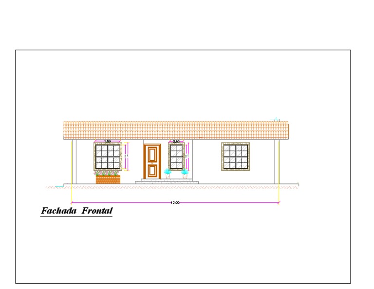 Fachada Autocad | PDF