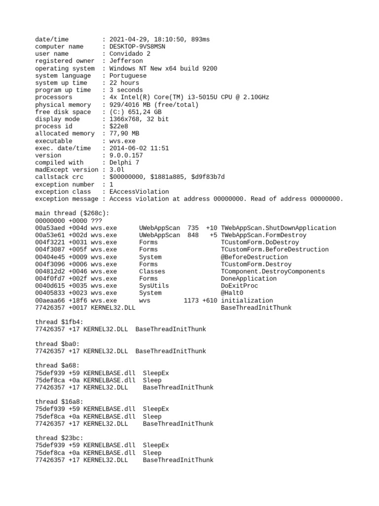 Bugreport 20210429181048 8936 | PDF | Computing | Operating System Technology