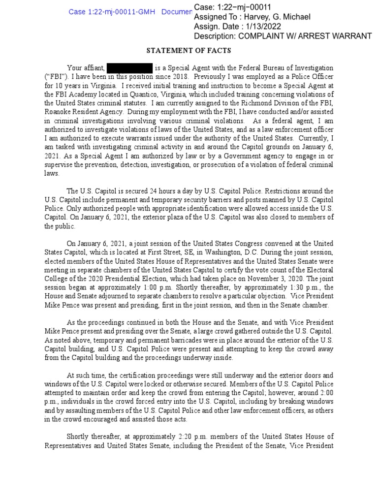 Statement of Fact | PDF | Special Agent | American Government