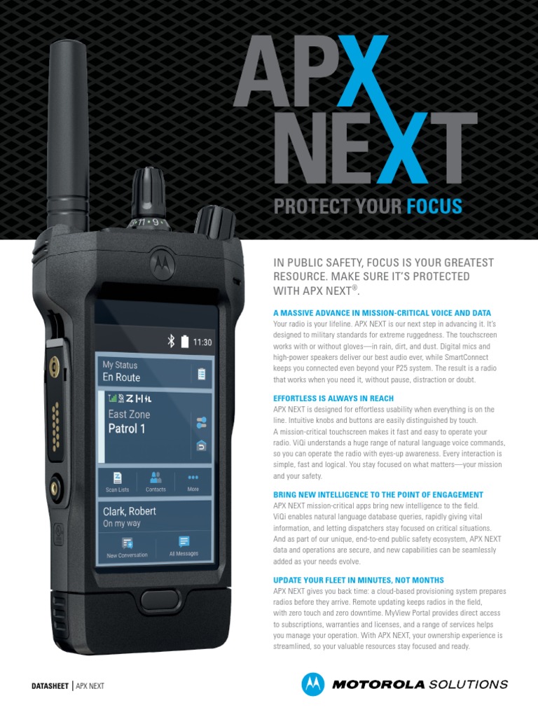Apx Next Data Sheet | PDF | Ultra High Frequency | Radio