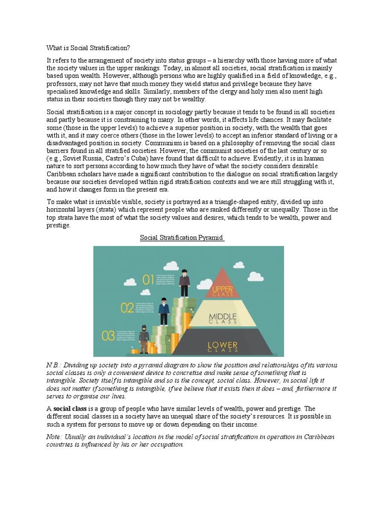 Sociology - Stratification | PDF | Social Stratification | Social ...