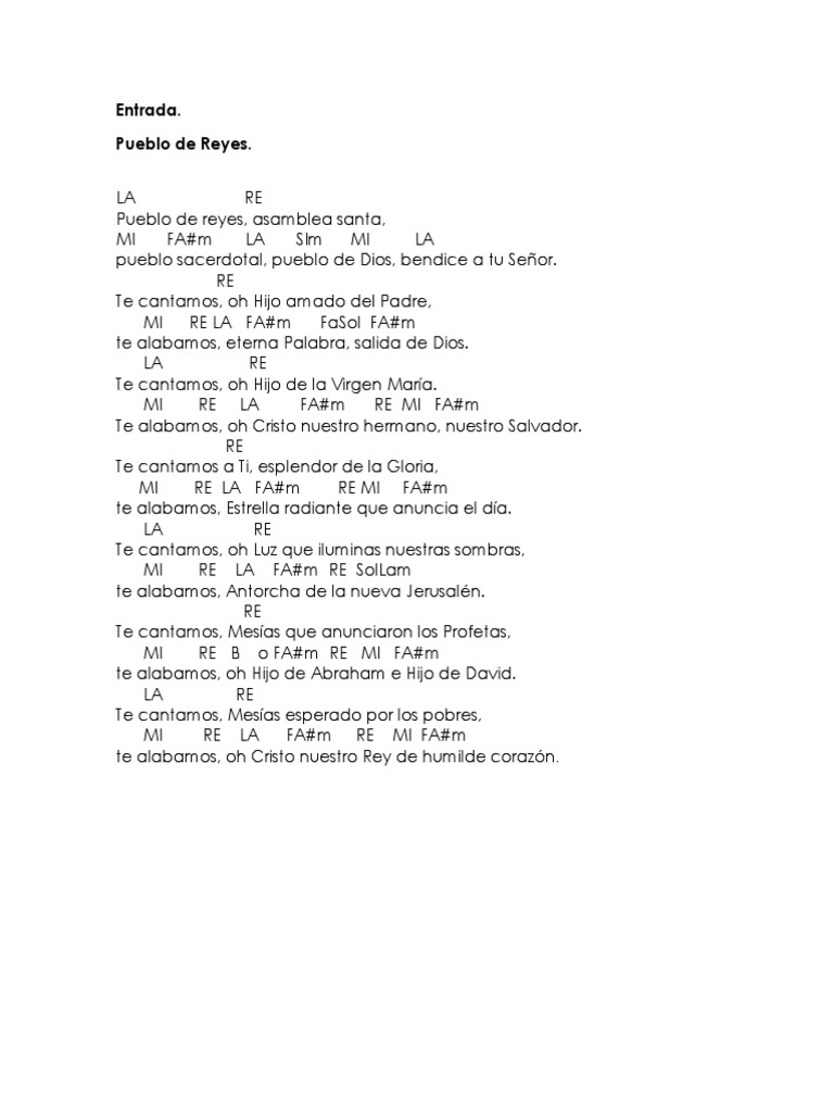 Cantos Jueves Santo | PDF | Cristo (título) | Amor