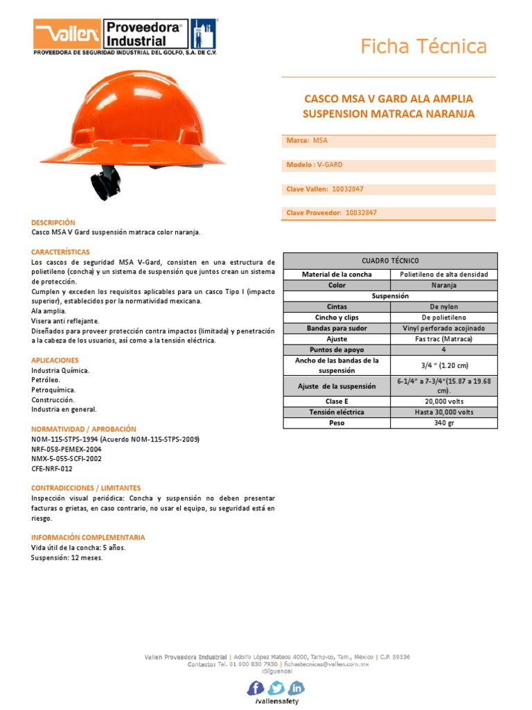 Ficha Técnica Casco | PDF | Casco