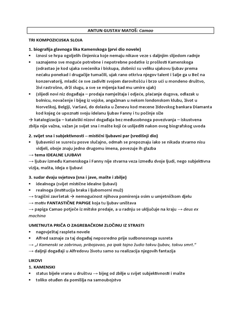 Antun Gustav Matoš - Novele | PDF