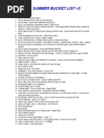 70 Fun Summer Side Quests | PDF