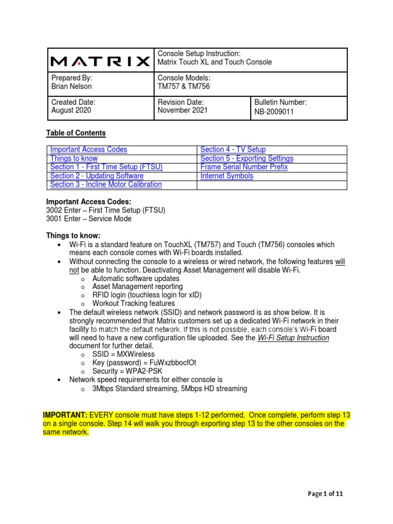Console Setup Guide | PDF | Wi Fi | Computer Network