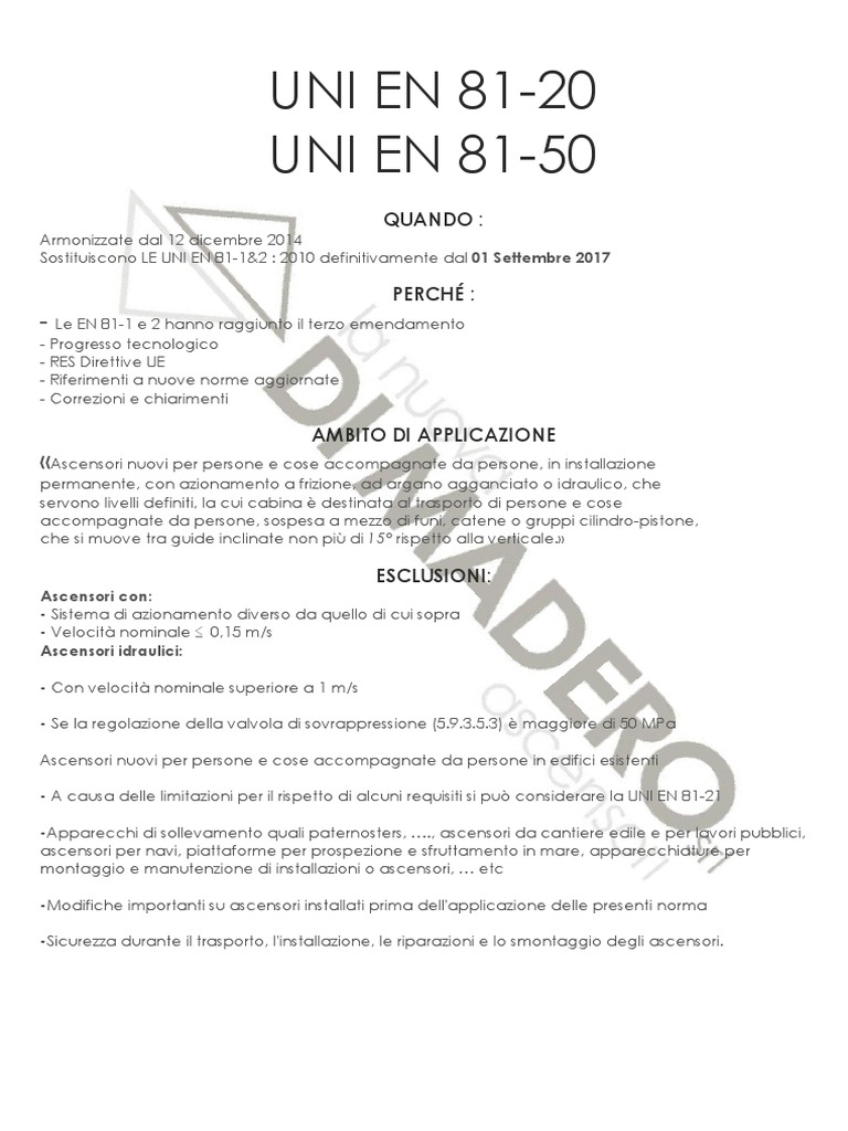 Uni en 81-20 e 81-50 | PDF