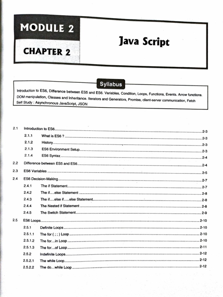 INP MOD2 JavaScript | PDF | Java Script | Computer Programming