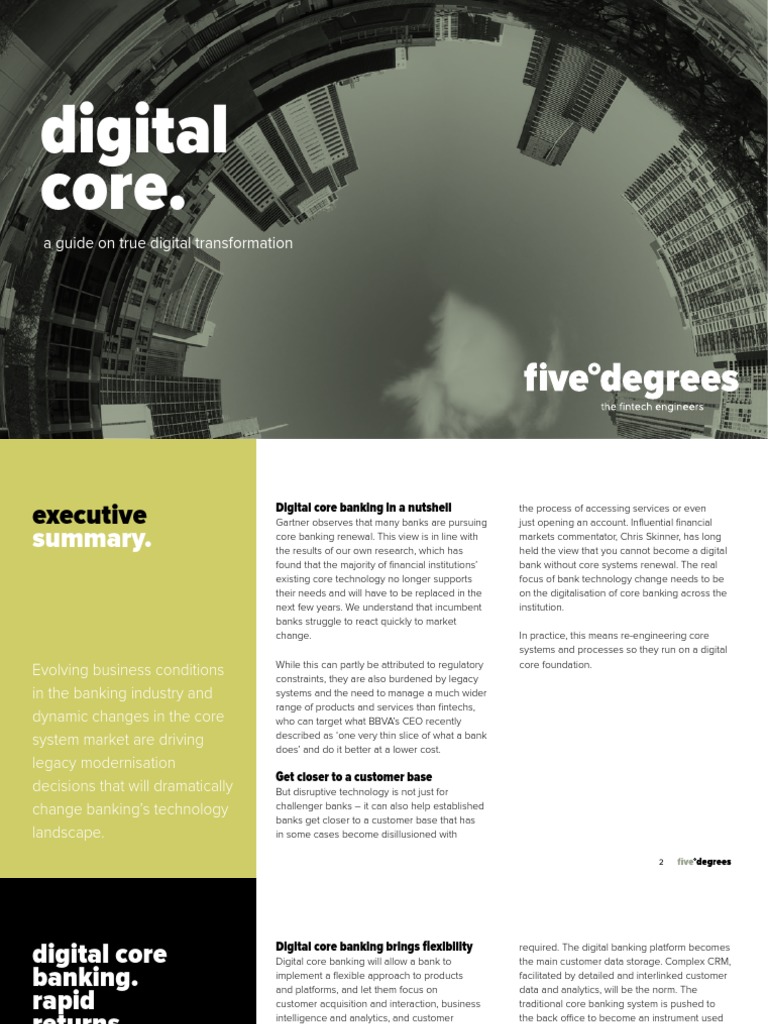 Digital Core Banking for Banks | PDF | Banks | Finance & Money Management