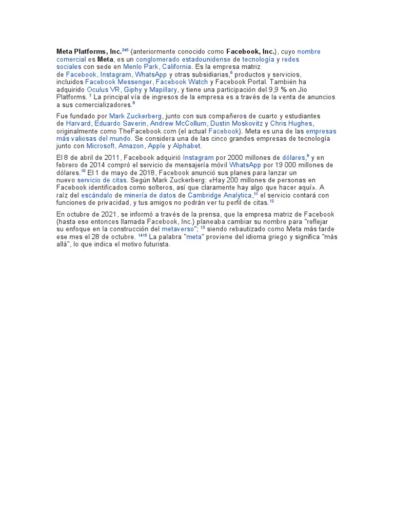 Meta Platforms | PDF