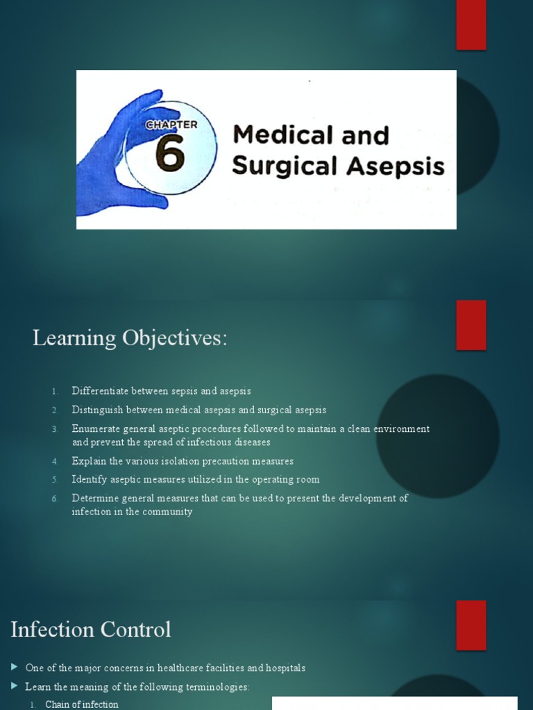 Chapter 06. Medical and Surgical Asepsis | PDF | Hand Washing ...