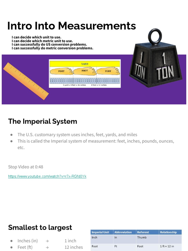 Understanding Imperial Measurement Units | PDF
