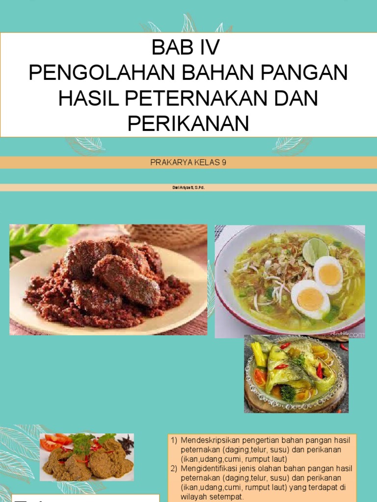 Pengolahan Bahan Pangan Hasil Peternakan Dan Perikanan | PDF Pengolahan Bahan Pangan Hasil Peternakan Dan Perikanan | PDF
