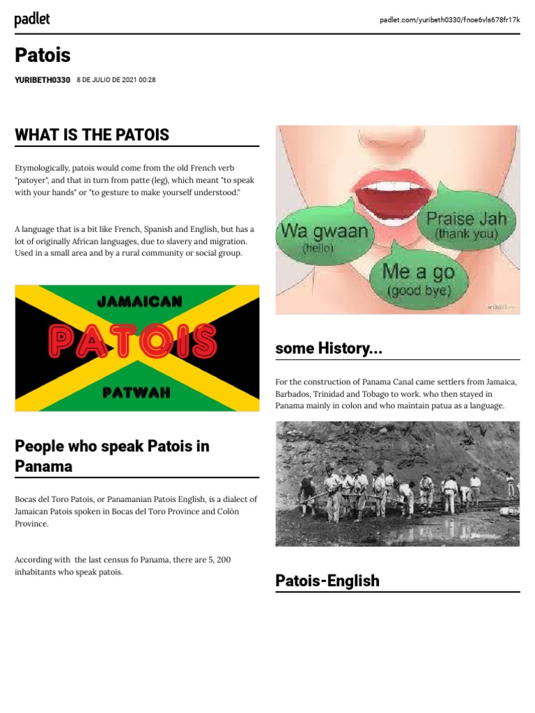 Patois: What Is The Patois | PDF