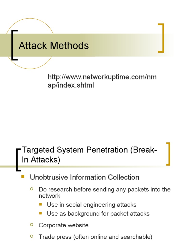 Attack Methods: Ap/index - SHTML | PDF | Denial Of Service Attack | Malware