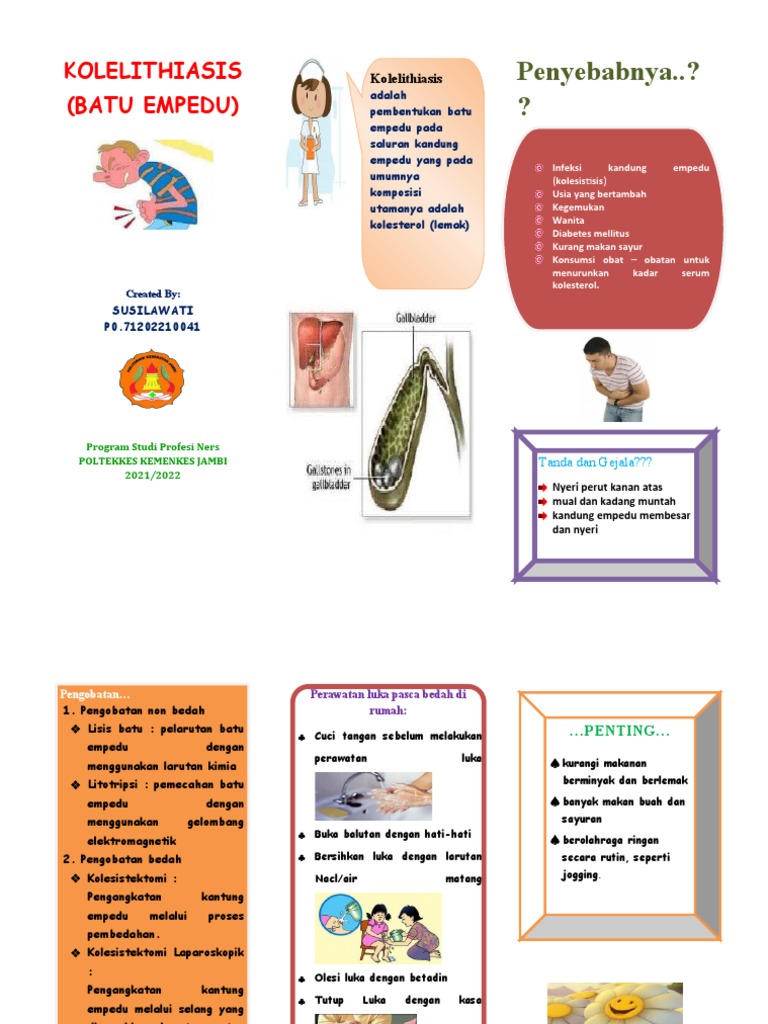 Leaflet Kolelitiasis | PDF