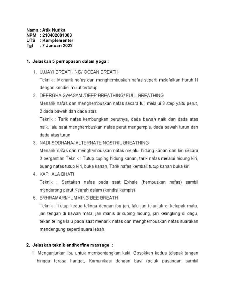 Uts Komplementer | PDF