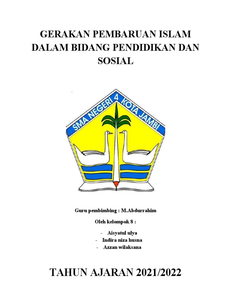 Kel 8 Gerakan Pembaruan Islam Dalam Bidang Pendidikan Dan Sosial | PDF