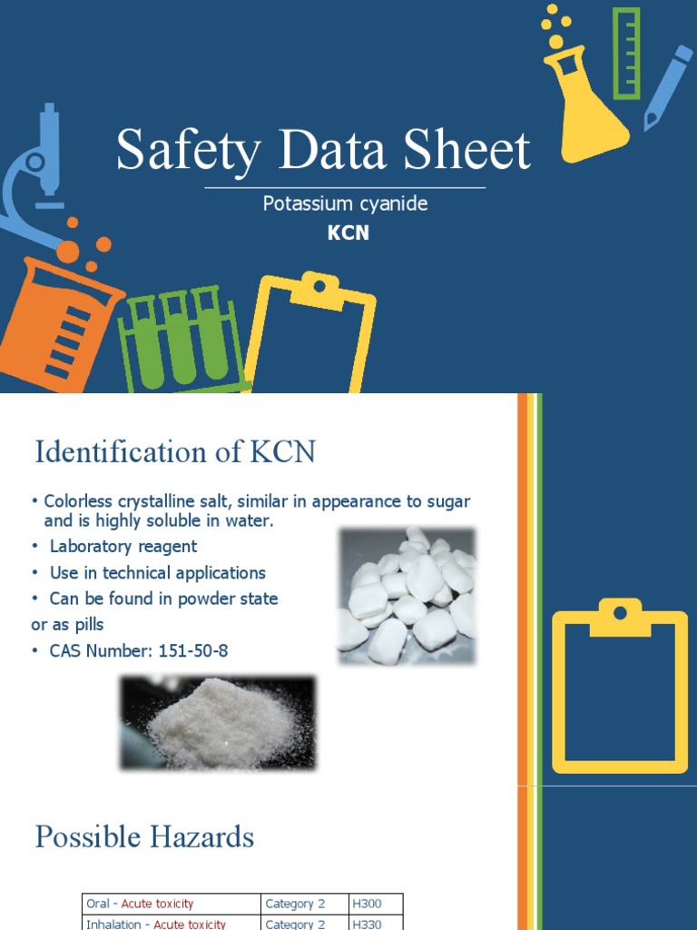 Safety Data Sheet Potassium Cyanide | PDF | Cyanide | Diet & Nutrition