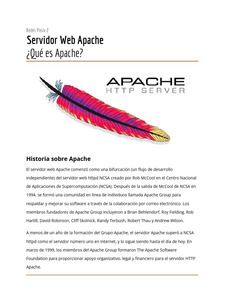 Informe Sobre Servidor Web (Apache) | PDF | Servidor HTTP Apache | Servidor web