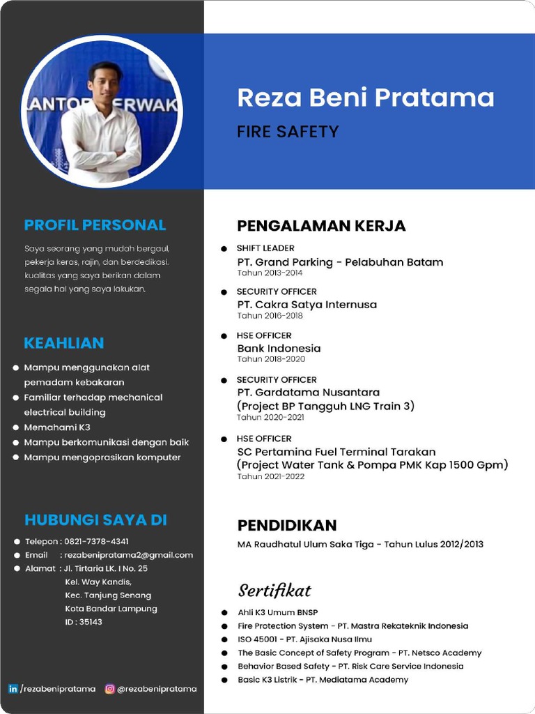 CV Reza | PDF