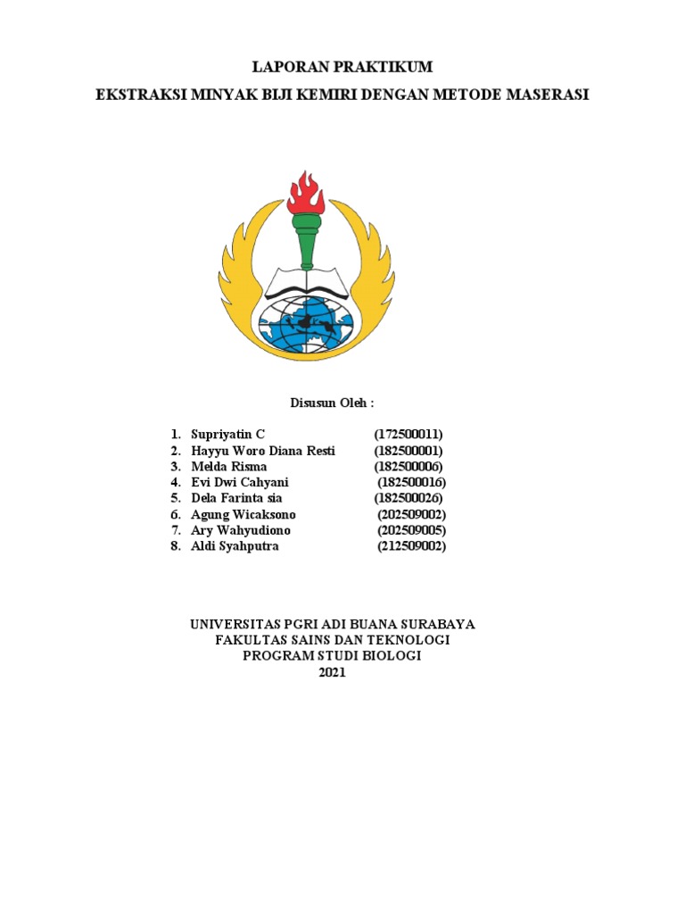 prak-9-EKSTRAKSI KEMIRI - Kelas Malam | PDF