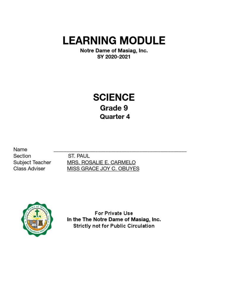 LM Science 9 Q4 | PDF | Heat | Temperature