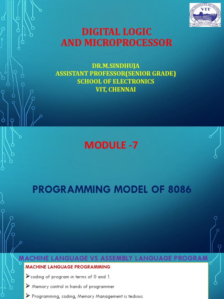 An Introduction To Assembly Language Programming Of The 8086 Microprocessor Pdf Assembly