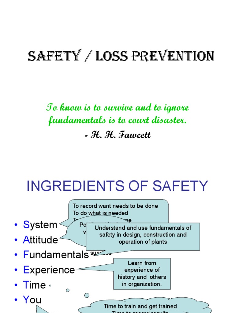 Safety Through Understanding: A Comprehensive Guide to Loss Prevention ...