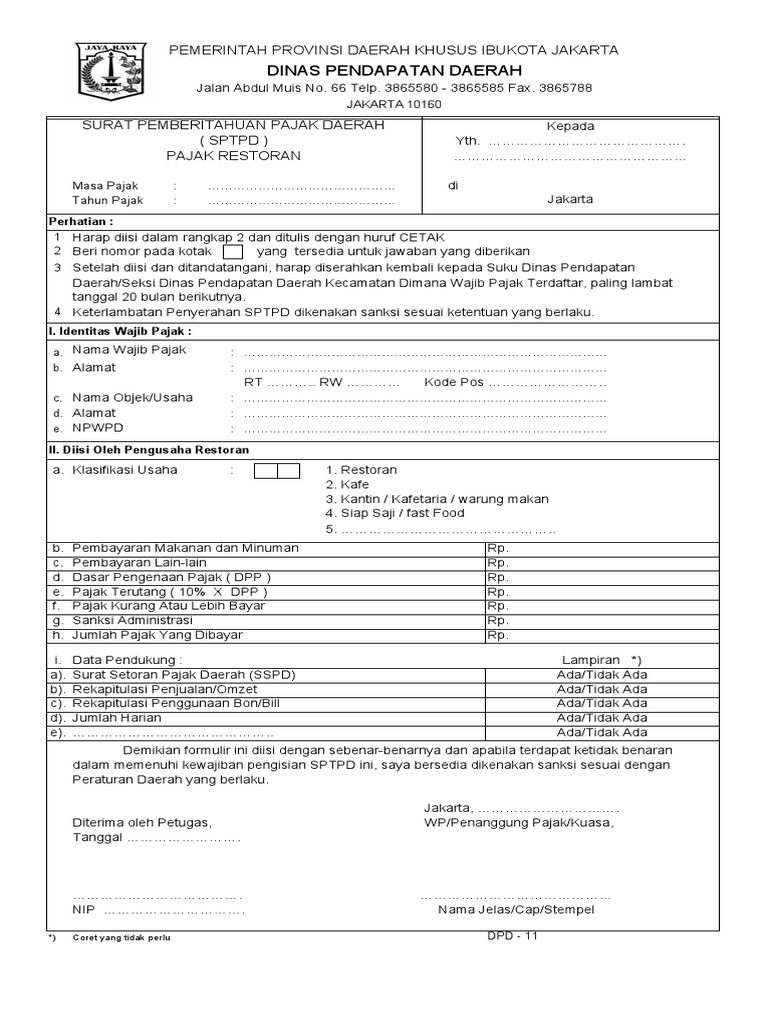 Contoh Format Excel SPTPD | PDF