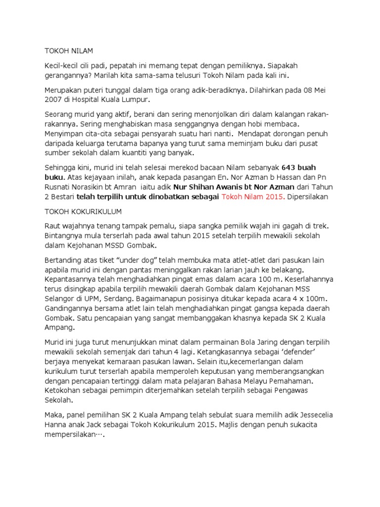 Contoh Teks Tokoh | PDF