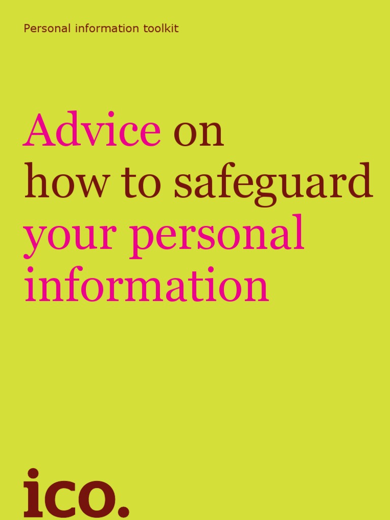 Safeguard Your Personal Information Guide | PDF | Email Spam | Identity ...