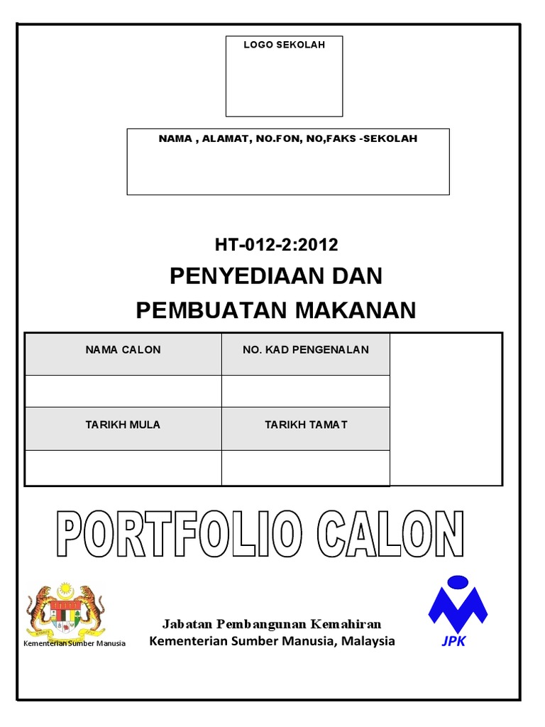 Contoh Susunan Portfolio Murid | PDF