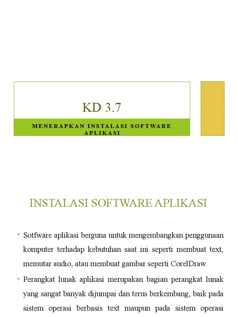 Instalasi Software Aplikasi | PDF