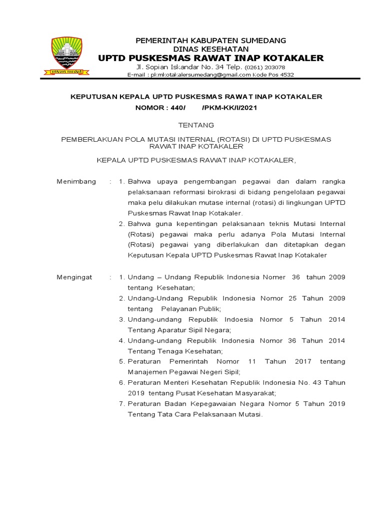 SK Mutasi:Rotasi | PDF