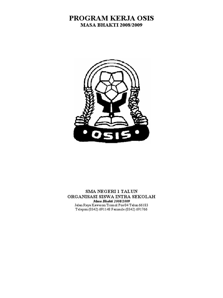 Proker Osis 89 Lengkap - Jadi | PDF