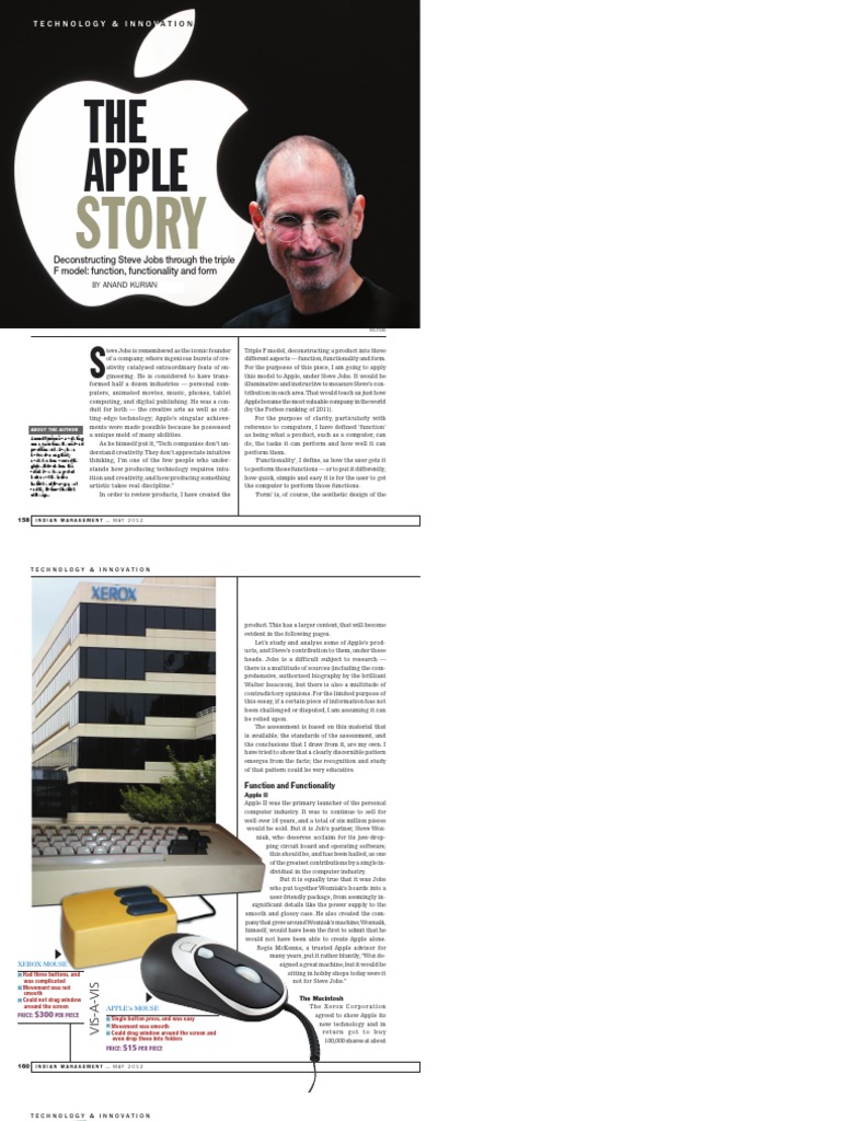 The Triple F Model Deconstructing Steve Jobs Anand Kurian | Download ...