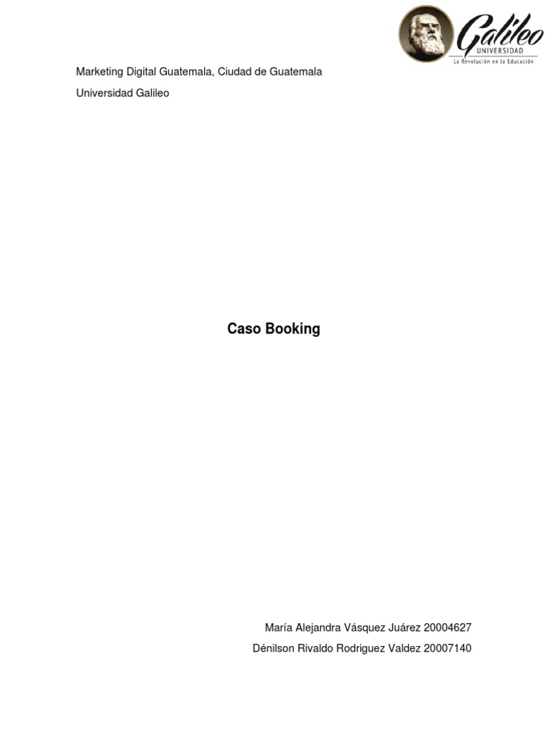 Caso Booking | PDF | Booking.Com | Turismo