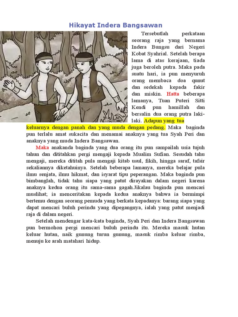 Hikayat Indera Bangsawan | PDF