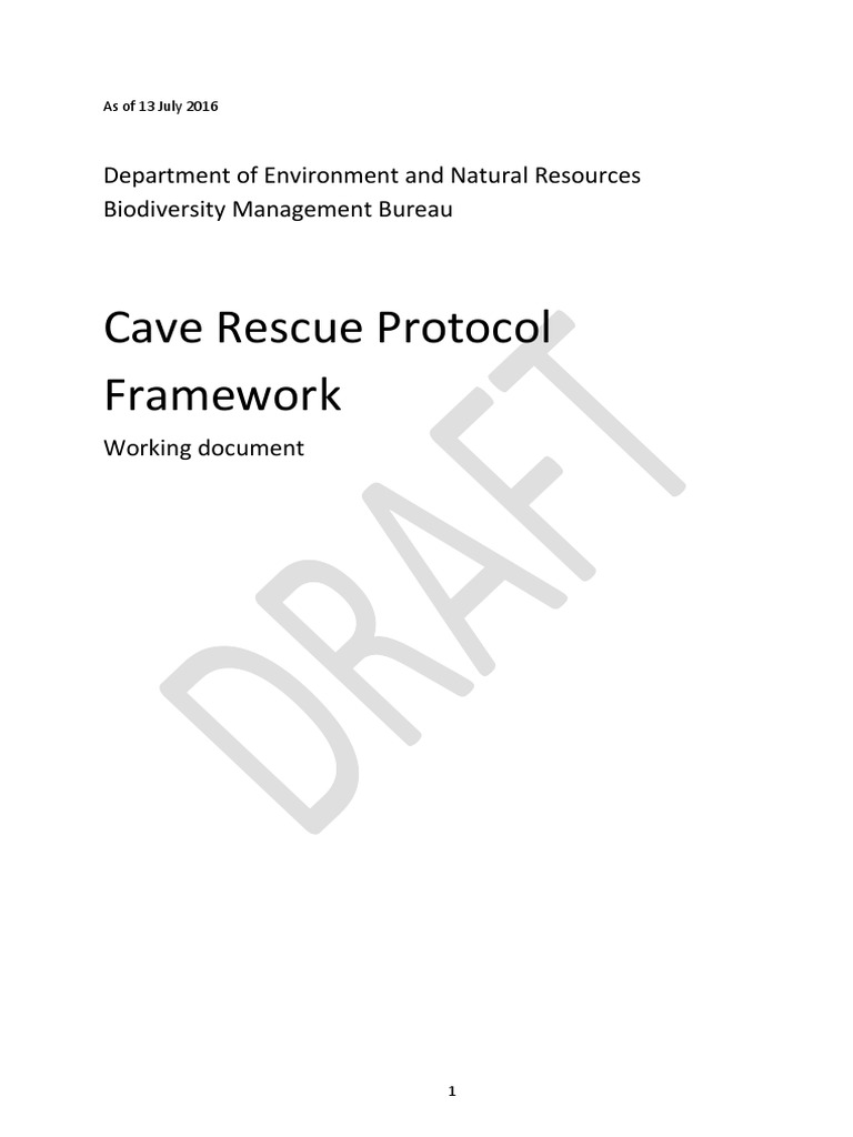 Cave Rescue Protocol As of June 2016 | PDF | Risk | Risk Assessment
