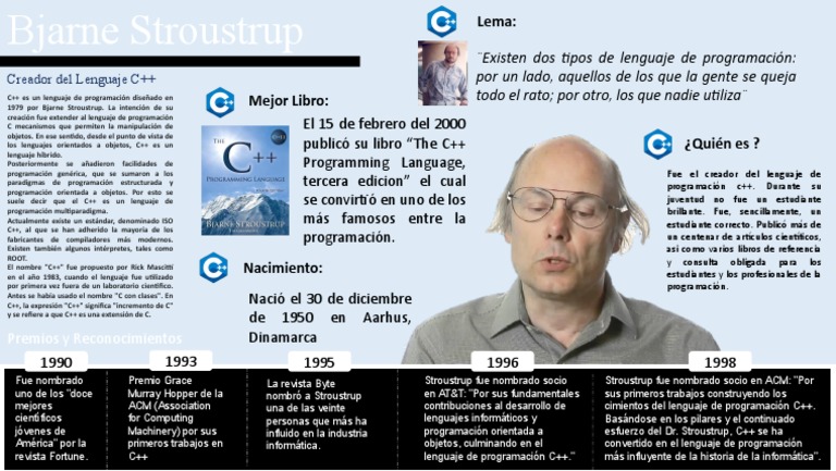 Bjarne Stroustrup | PDF | C ++ | Programación de computadoras