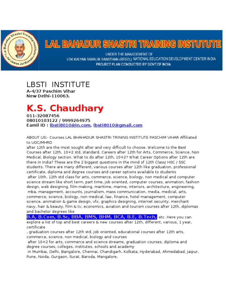 NTT (Nursery Teacher Training) or NPTT (Nursery Praimery Teacher ...