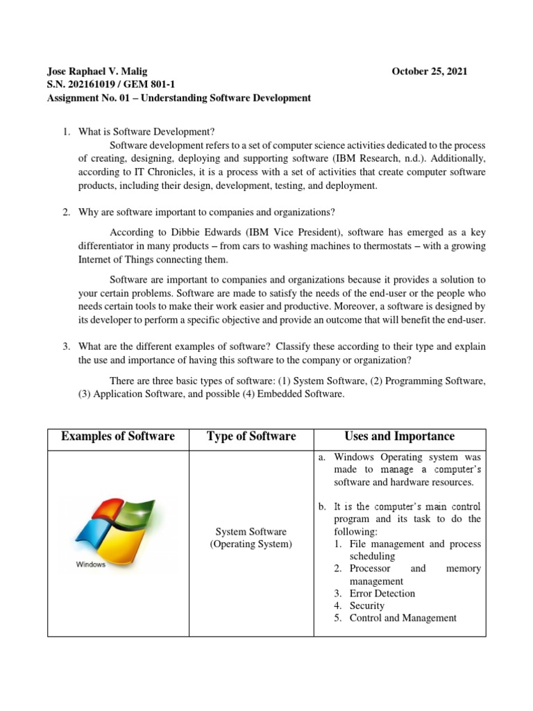 Understanding Software Development | PDF | Software | Software Development