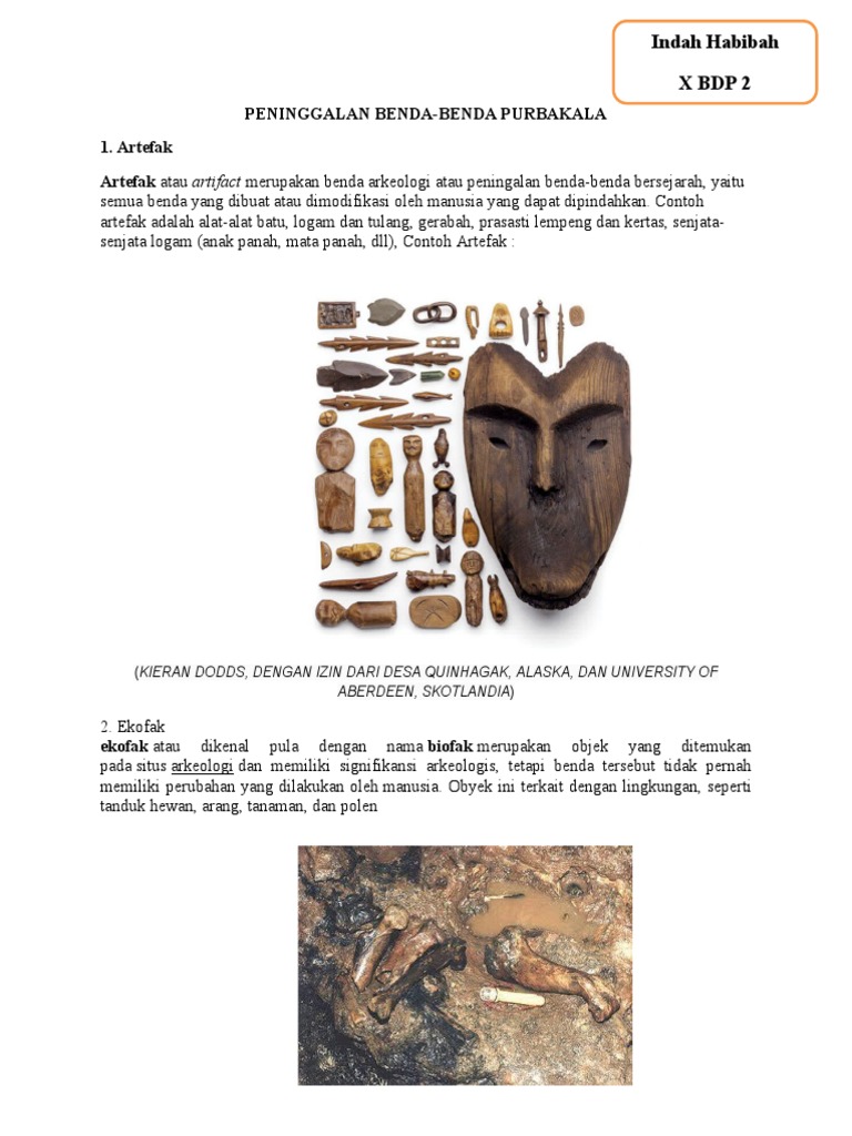 Peninggalan Benda | PDF | Seni | Sejarah