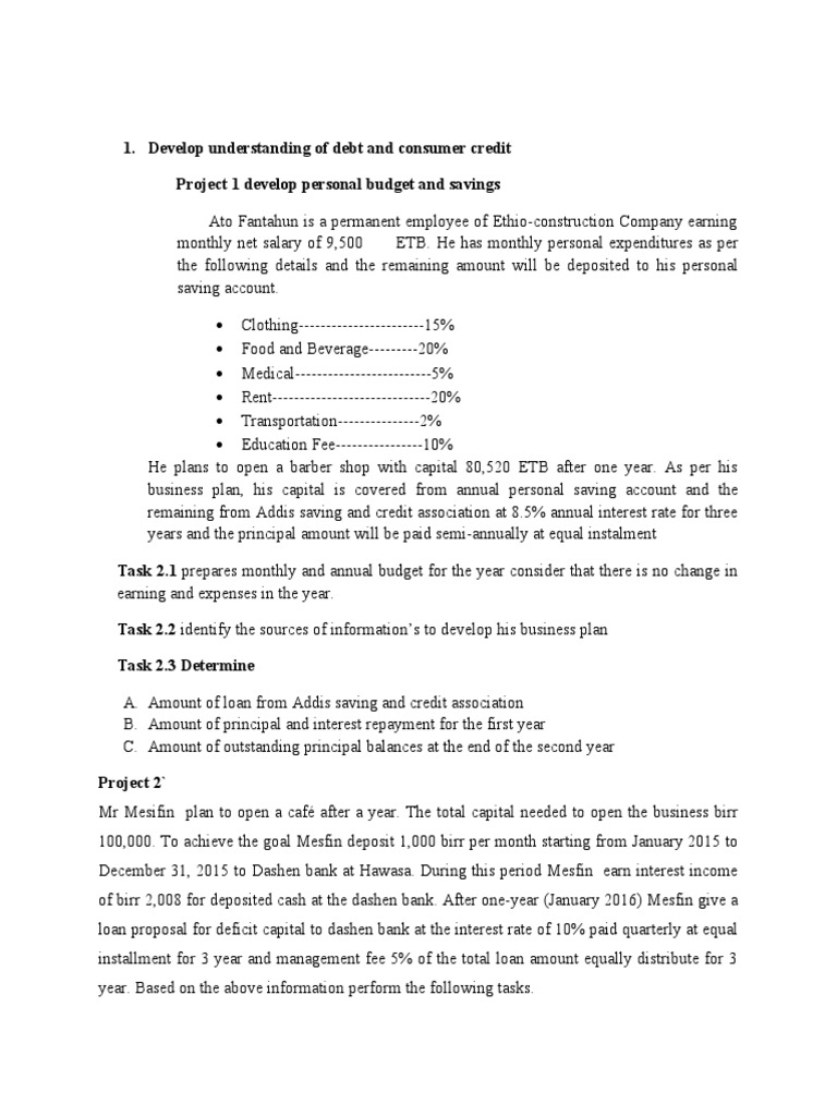 COC Training Excercises | PDF | Interest | Loans