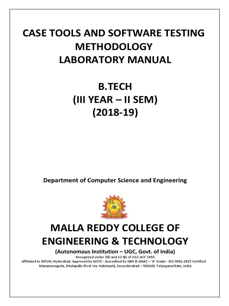 Software Testing Lab Manual Pdf Automated Teller Machine Class Computer Programming 8216
