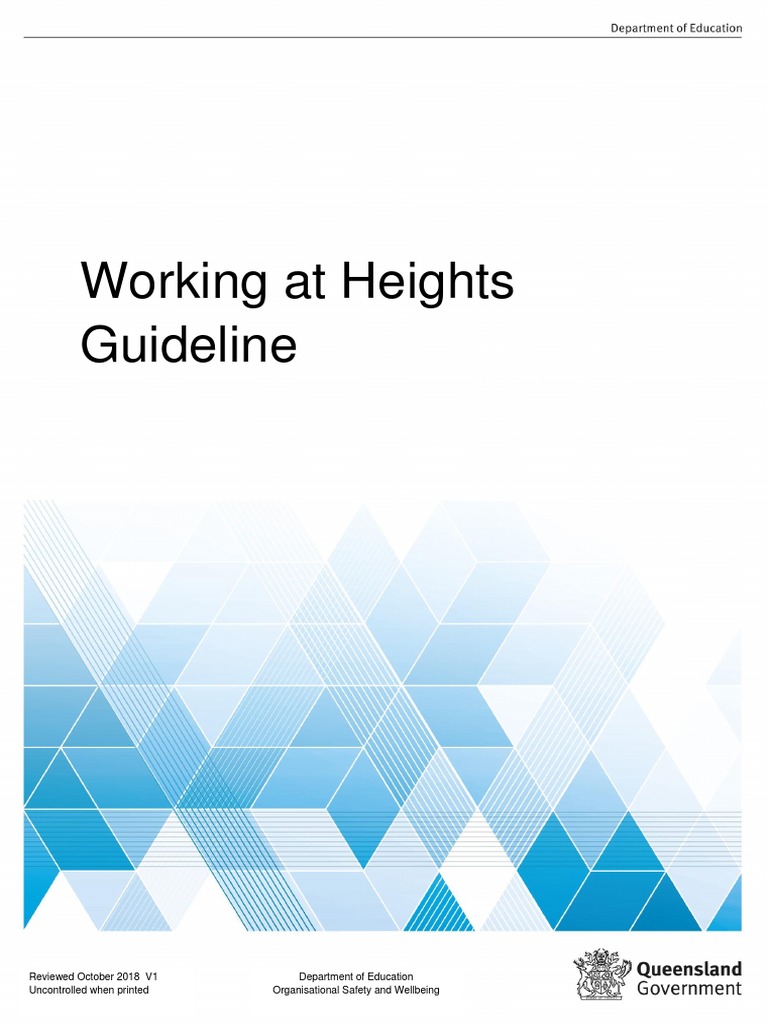 Working at Heights Guideline | PDF | Occupational Safety And Health | Risk